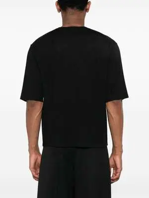 Saint Laurent Straight-hem Knitted T-shirt