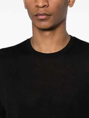 Saint Laurent Straight-hem Knitted T-shirt