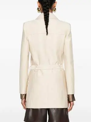 Saint Laurent Belted Double-breasted Coat