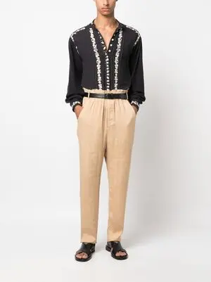 Saint Laurent Straight-leg Silk-blend Trousers