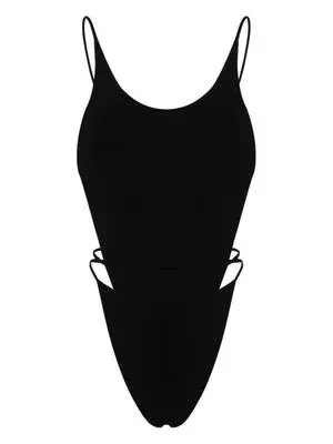 Saint Laurent Backless Self-tie Swimsuit - Black