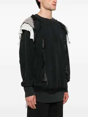 MAISON MARGIELA Terry-cloth Patchwork Sweatshirt