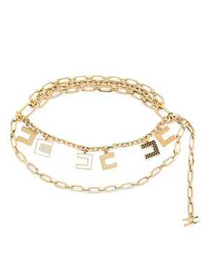 Elisabetta Franchi Welded Chain-link Belt - Gold