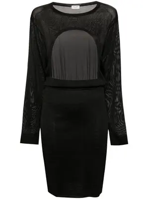 Saint Laurent Open-back Knitted Dress
