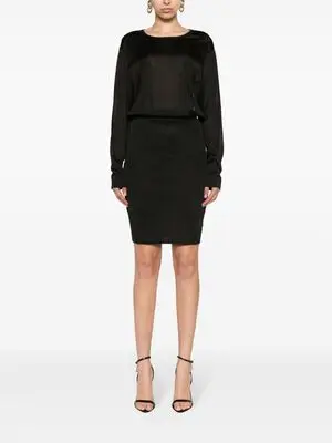 Saint Laurent Open-back Knitted Dress