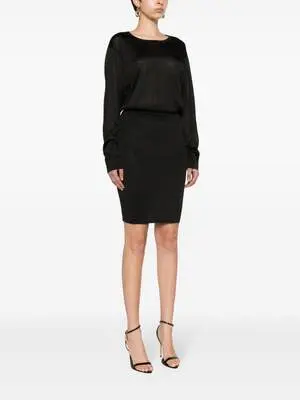 Saint Laurent Open-back Knitted Dress