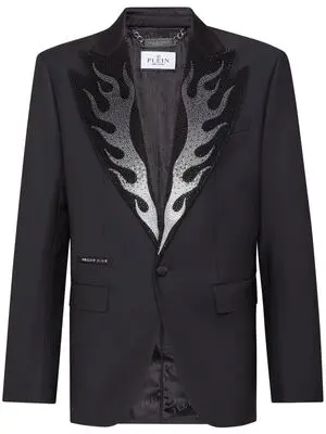 Philipp Plein Flame Single-breasted Blazer