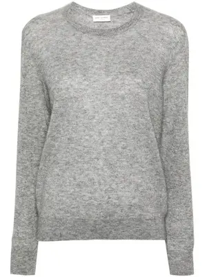 Saint Laurent Cashmere-blend Jumper - Grey