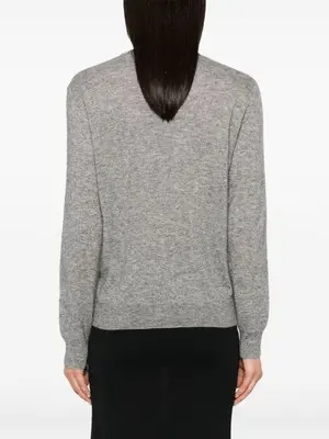 Saint Laurent Cashmere-blend Jumper - Grey