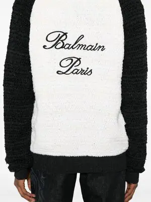 Balmain Colour-block Bouclé Cardigan