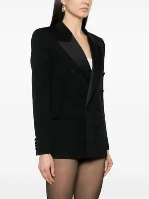 Saint Laurent Leger Armure Double-breasted Blazer