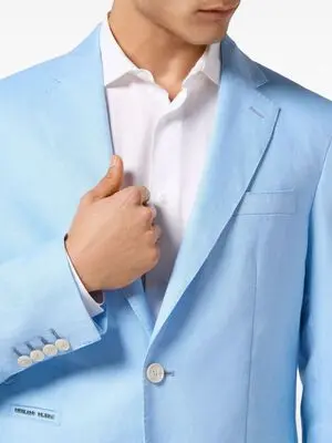 Philipp Plein Single-breasted Linen Blazer