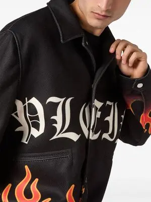 Philipp Plein Flame-print Bomber Jacket