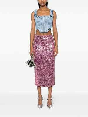 Giuseppe Di Morabito Denim Corset Top