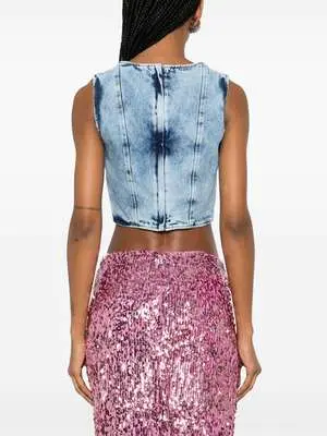 Giuseppe Di Morabito Denim Corset Top
