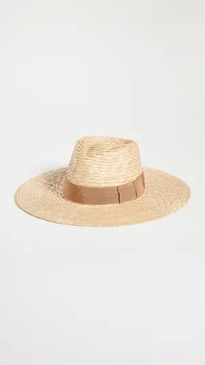 Brixton Joanna Straw Panama Hat - Honey/lion