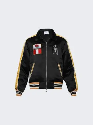 Rhude Le Soleil Bomber - Black And Mustard