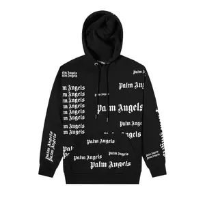 Palm Angels Ultra Logo Over Hoodie - Black