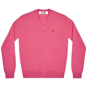 Play Comme Des Garcon Small Heart Cardigan