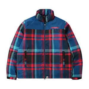 A BATHING APE Check Down Jacket