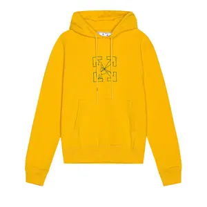 Off-White Workers Logo Slim Hoodie - Yellow
