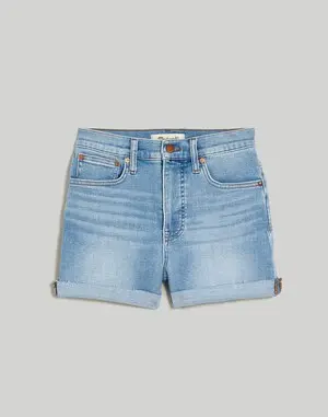 Madewell High-rise Denim Shorts - Beech Wash