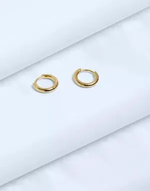 MADEWELL MW Demi-Fine 14K Gold-Plated Huggie Hoop Earrings