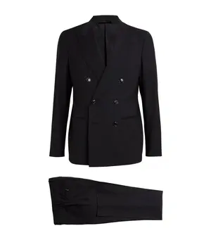 Giorgio Armani Wool Double-breasted Two-piece Suit