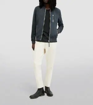 ALLSAINTS Suede Kairo Bomber Jacket