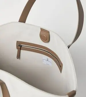 Brunello Cucinelli Canvas-leather Tennis Racket Tote Bag