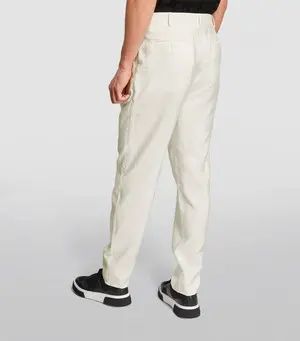 Giorgio Armani Silk-blend Tailored Trousers