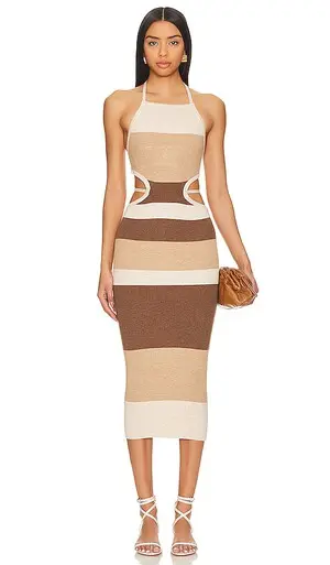CAMILA COELHO Emlyn Stripe Knit Dress