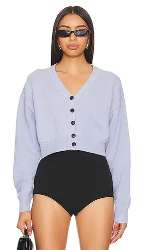 Alexander Wang V-neck Cardigan In Blue