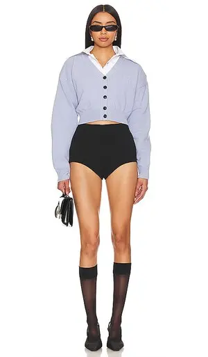 Alexander Wang V-neck Cardigan In Blue