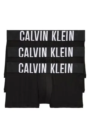 Calvin Klein Assorted 3-pack Performance Microfiber Trunks - Black
