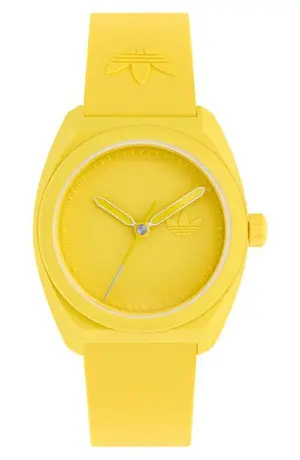 Adidas Ao Street Resin Strap Watch - Yellow