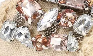 Pelle Moda Bayer Pearl Embellished Slides - Natural Multi