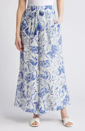 Vince Camuto Floral Wide Leg Pants