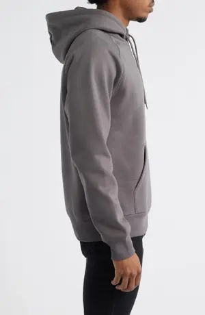 Carhartt Work In Progress Chase Fleece Hoodie - Porphyry/gold