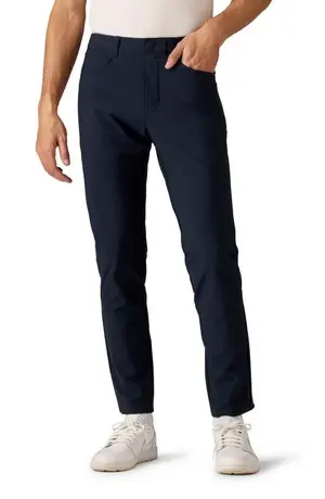 RHONE Momentum Water Repellent Flat Front Golf Pants - True Navy