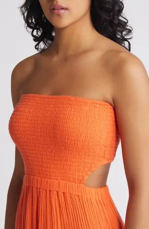 Rip Curl Premium Surf Strapless Maxi Dress - Bright Orange