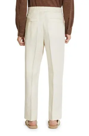 Zegna Oasi Linen Trousers - Calcare