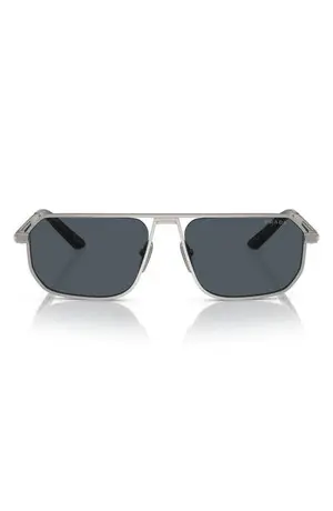 Prada 59mm Pillow Sunglasses - Matte Grey