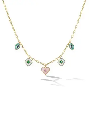 ORLY MARCEL Light Symbols Charm Necklace - Multi