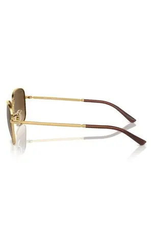 Ray-ban 56mm Polarized Aviator Sunglasses - Gold/brown Grad