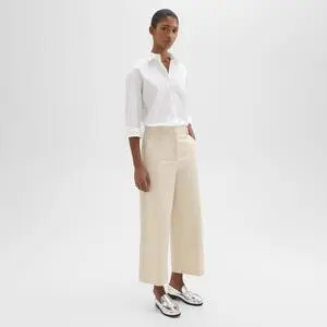 Theory Utility Pant In Organic Cotton - Sand