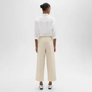 Theory Utility Pant In Organic Cotton - Sand