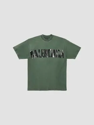 Balenciaga Fit New Tape Type T-shirt - Dark Green