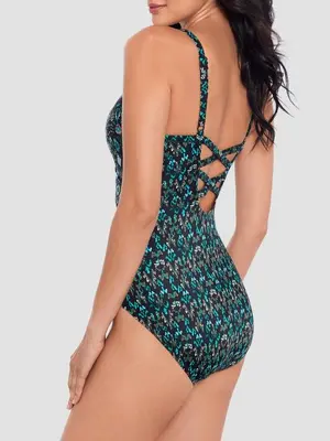 Miraclesuit Bijoux Captivate One-piece Swimsuit - Black Multi