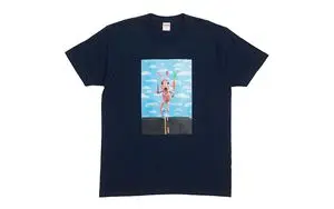 Supreme Mike Hill Runner Tee Shirt - Navy Blue